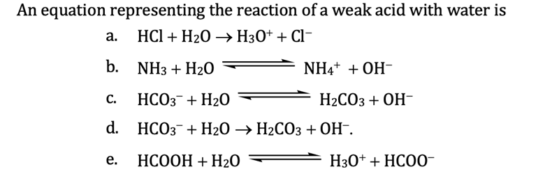 Solved Which of the following are binary acids? I. HC104 II. | Chegg.com