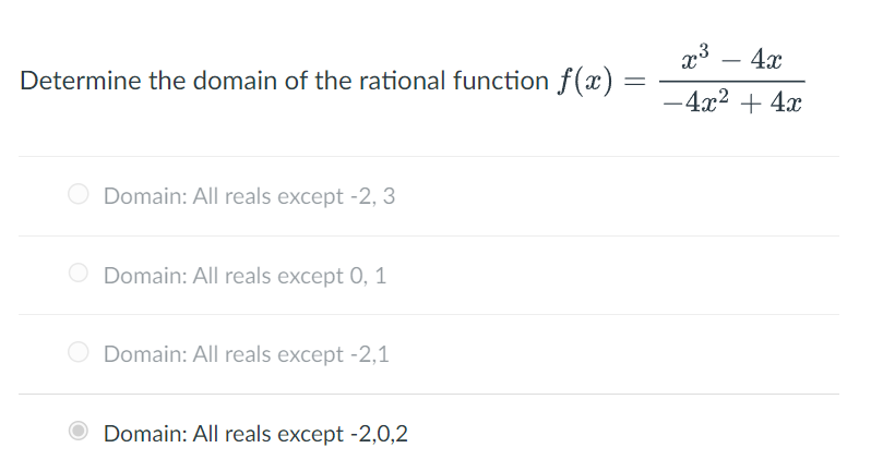 Please determine the domain | Chegg.com