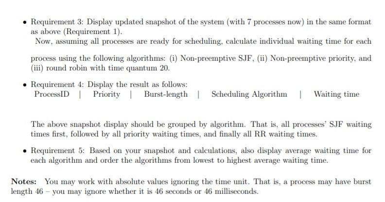 Solved 1 Problem statement Write a program simulating a | Chegg.com