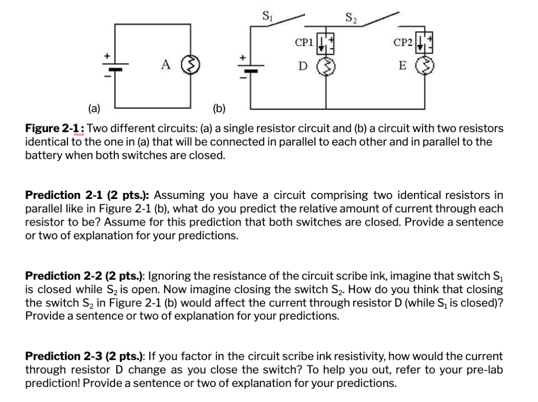 Solved Figure 2-1: Two different circuits: (a) a single | Chegg.com