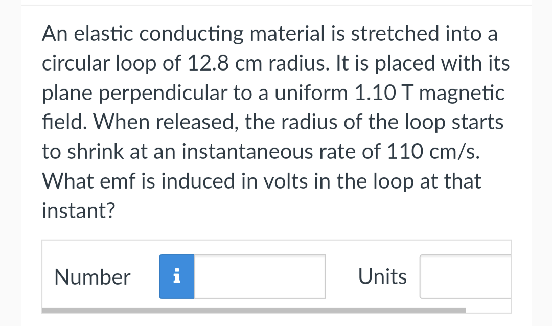 Solved An elastic conducting material is stretched into a | Chegg.com