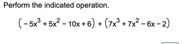 Solved Perform the indicated | Chegg.com