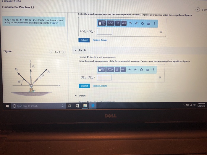 Solved Chapter 2.1.2.4 Fundamental Problem 2.7 く) 6of1 Enter | Chegg.com