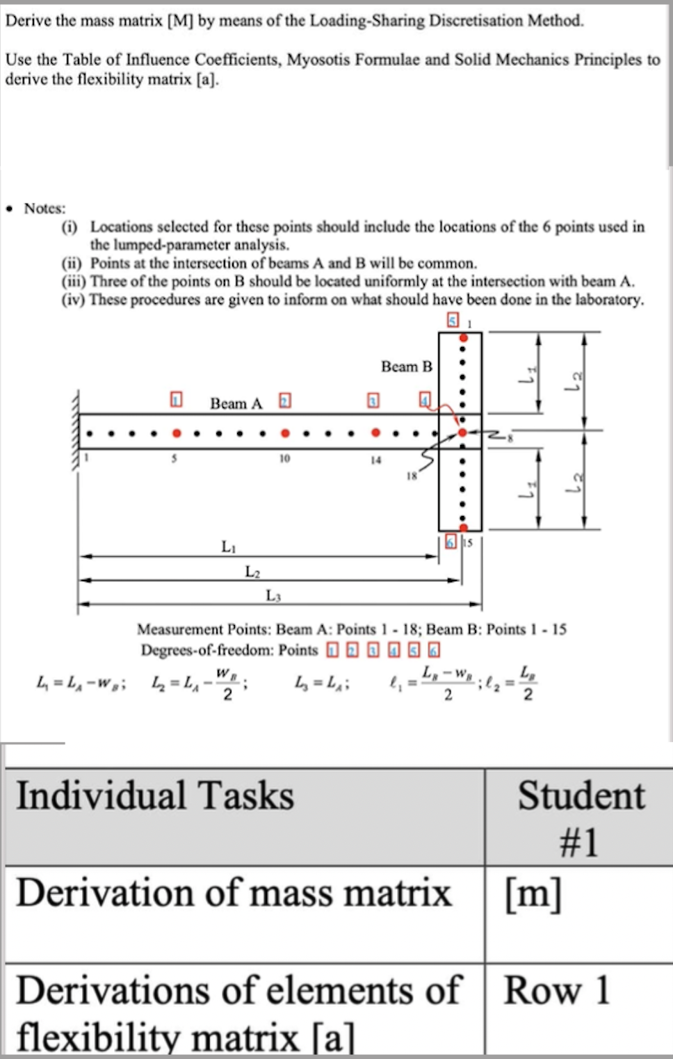 Derive the mass matrix [M] by means of the | Chegg.com