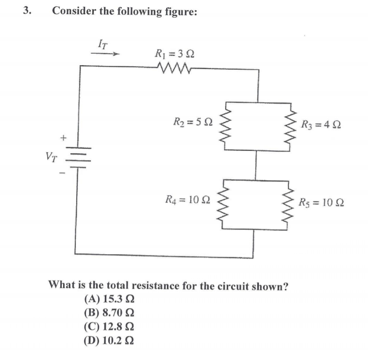 Solved 3. Consider the following figure: 11 R = 3Ω R2 = 5Ω | Chegg.com