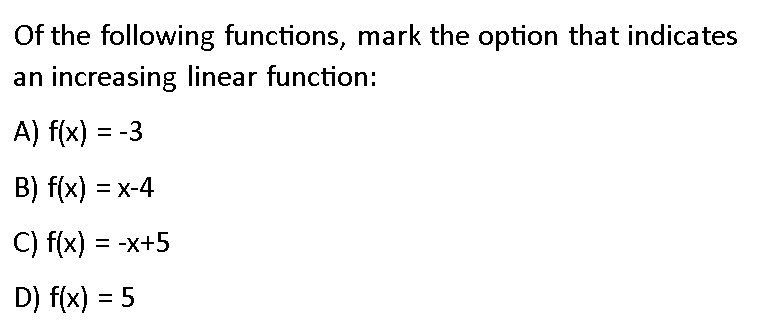 Solved Of The Following Functions Mark The Option That 5786