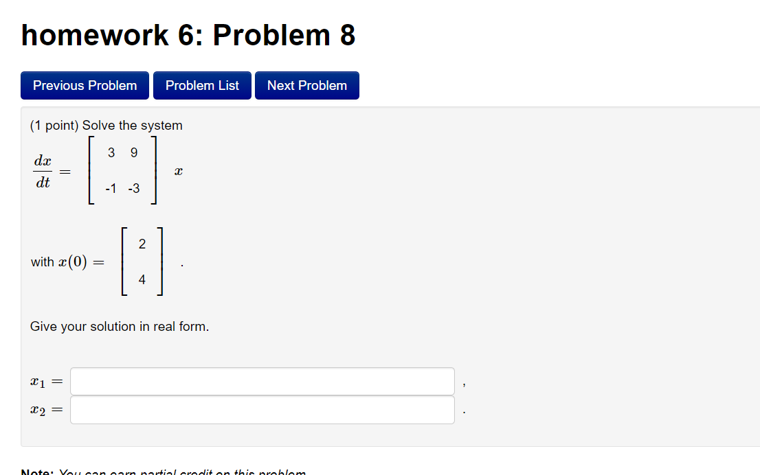 Solved homework 6: Problem 8 Previous Problem Problem List | Chegg.com