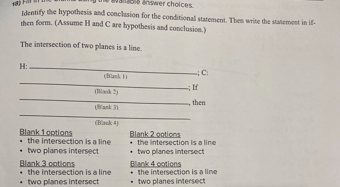 Solved Identify the hypothesis and conclusion for the | Chegg.com
