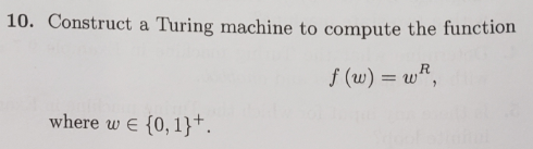 Solved Construct a Turing machine to compute the | Chegg.com