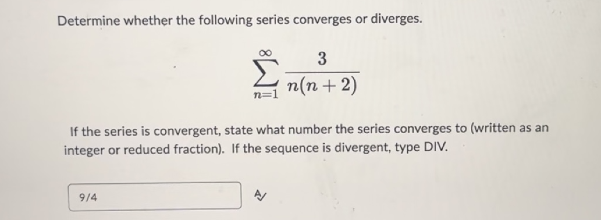 Solved Determine whether the following series converges or | Chegg.com