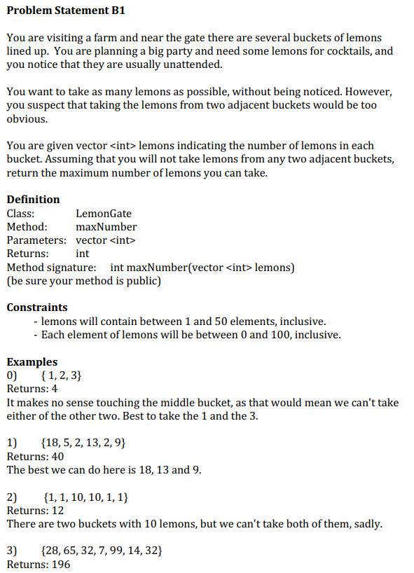 Solved Problem Statement B1 You are visiting a farm and near | Chegg.com