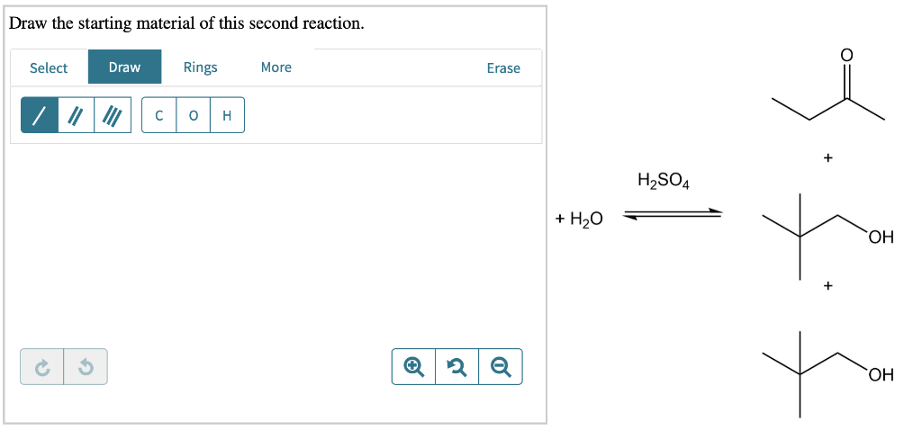 Solved Draw the starting material of this second reaction. | Chegg.com