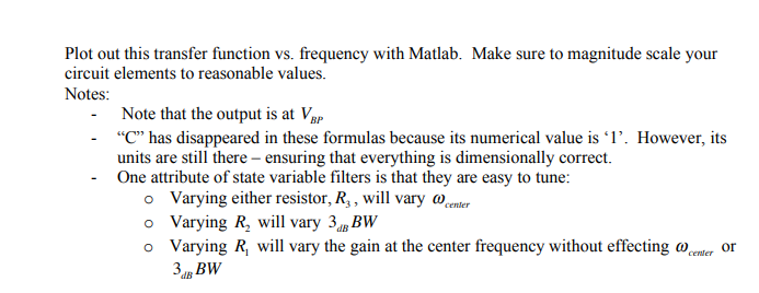 Solved spectrum 2. Design the state variable’ RC active | Chegg.com
