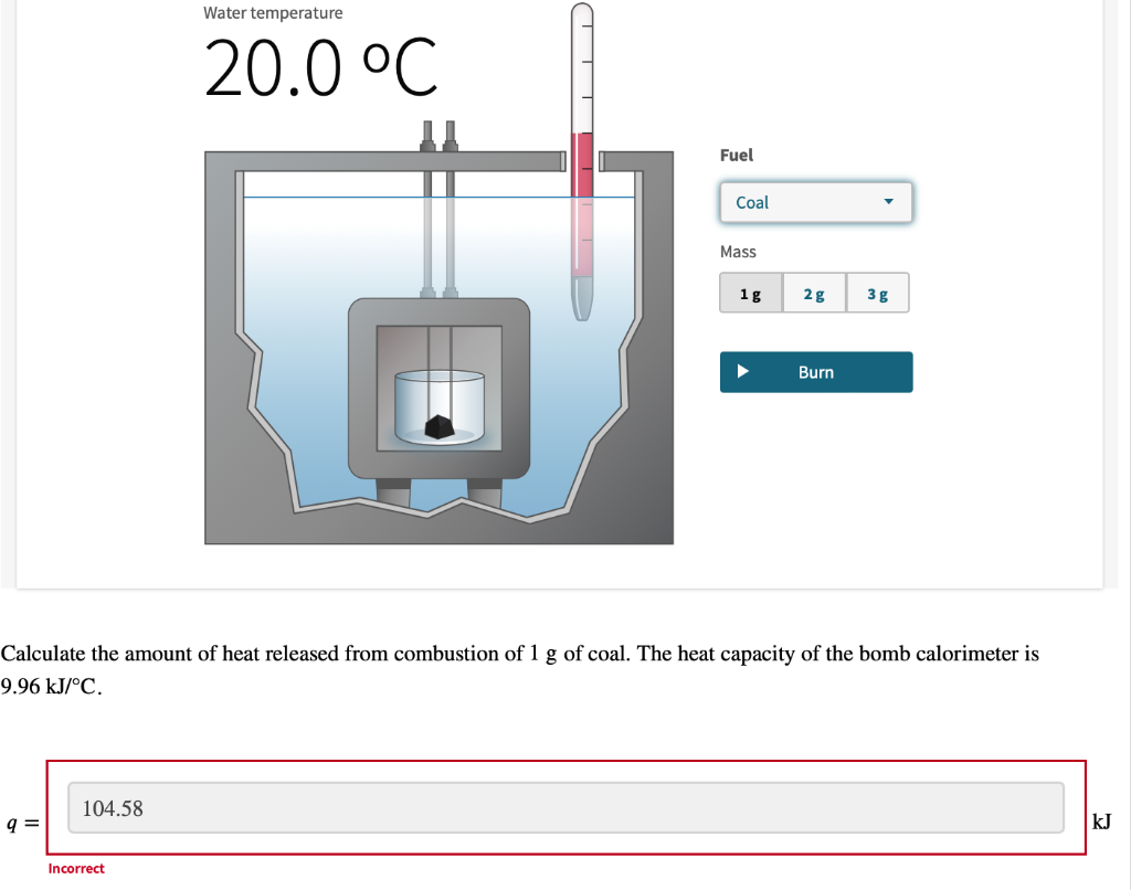 Solved Calculate the amount of heat released from combustion | Chegg.com