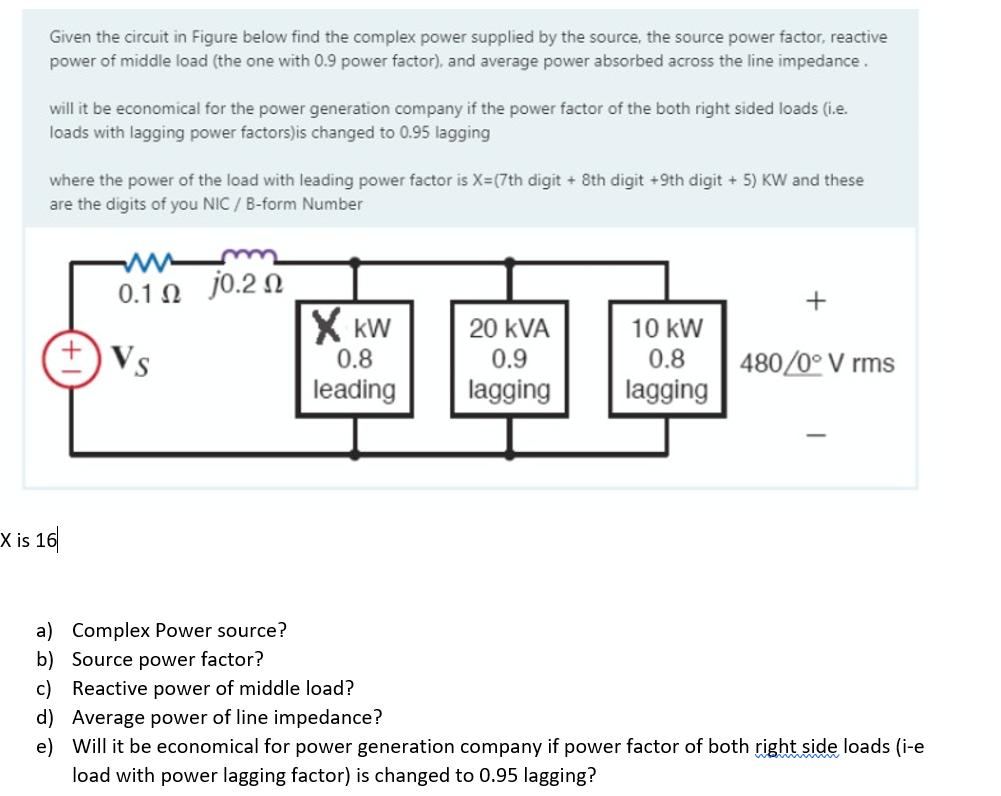 Solved Given the circuit in Figure below find the complex | Chegg.com