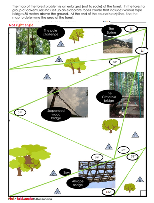 The map of the forest problem is an enlarged (not to | Chegg.com