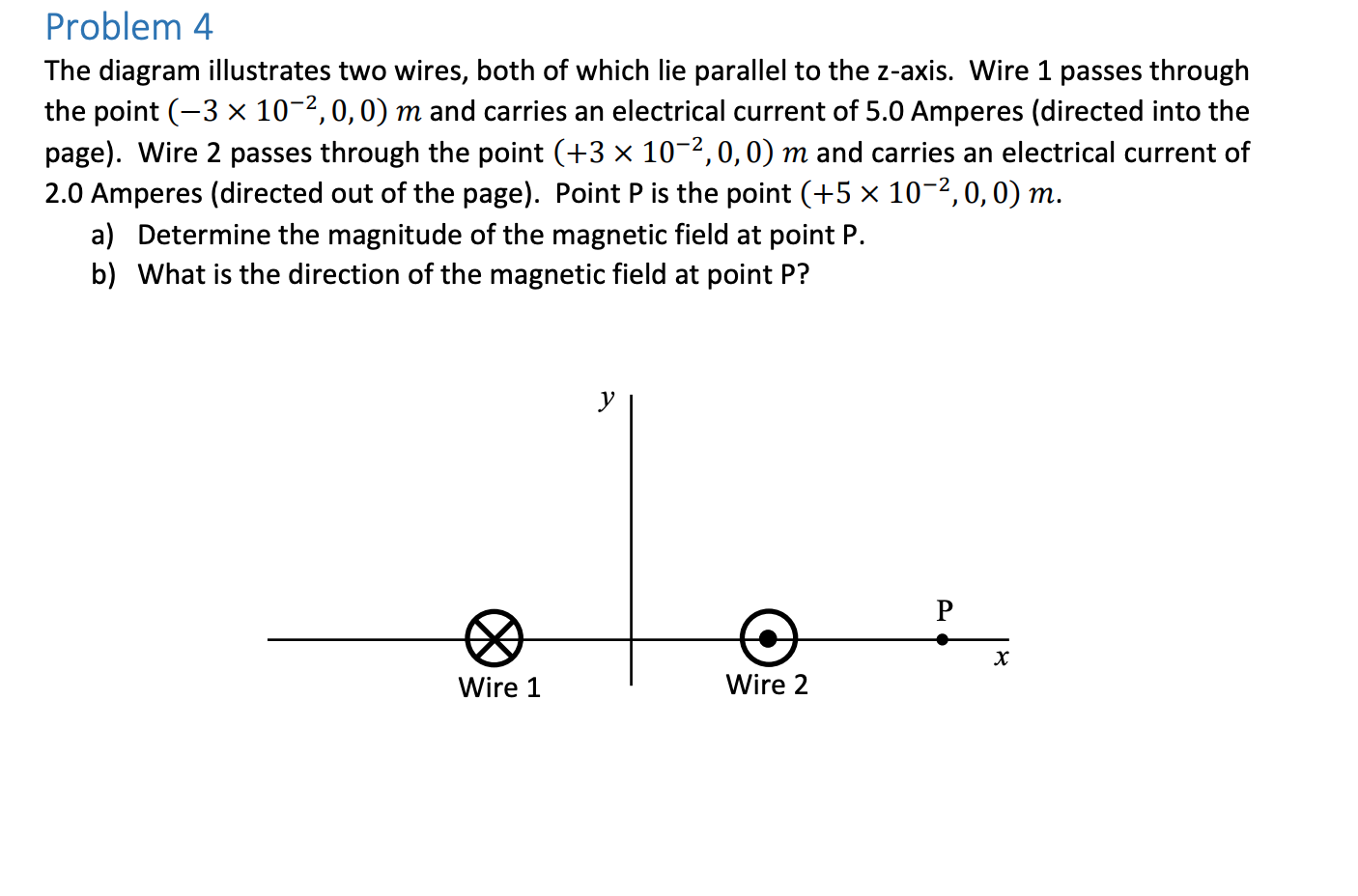 Solved Problem 4 The diagram illustrates two wires, both of | Chegg.com