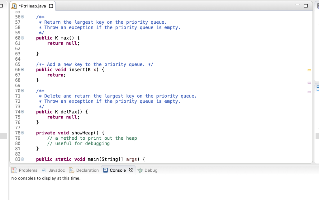 PtrHeap.java 3 1 package algs24; 2 30 import | Chegg.com