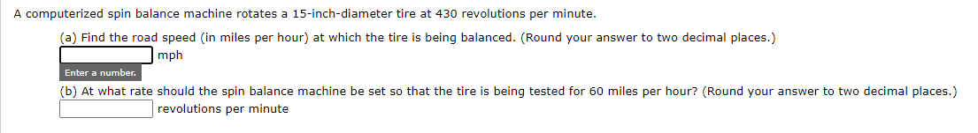 Solved A computerized spin balance machine rotates a | Chegg.com