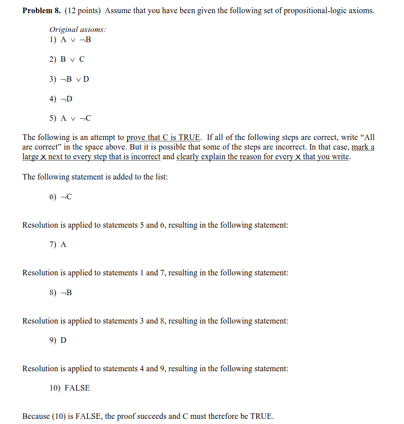 Solved Problem 8. (12 points) Assume that you have been | Chegg.com