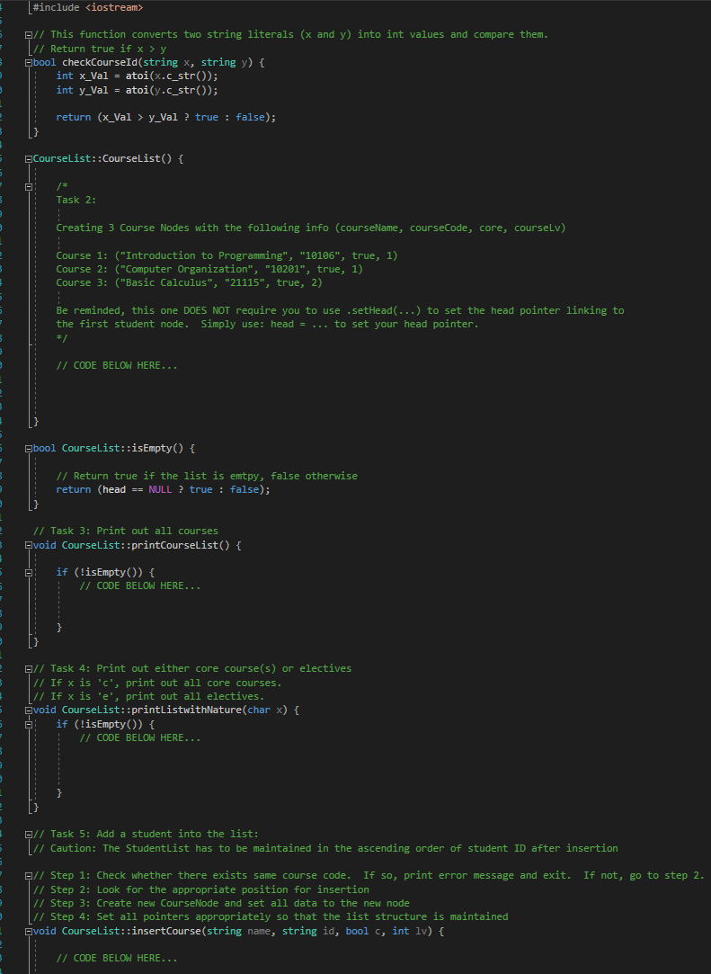 Solved You are asked to implement a linked list that | Chegg.com