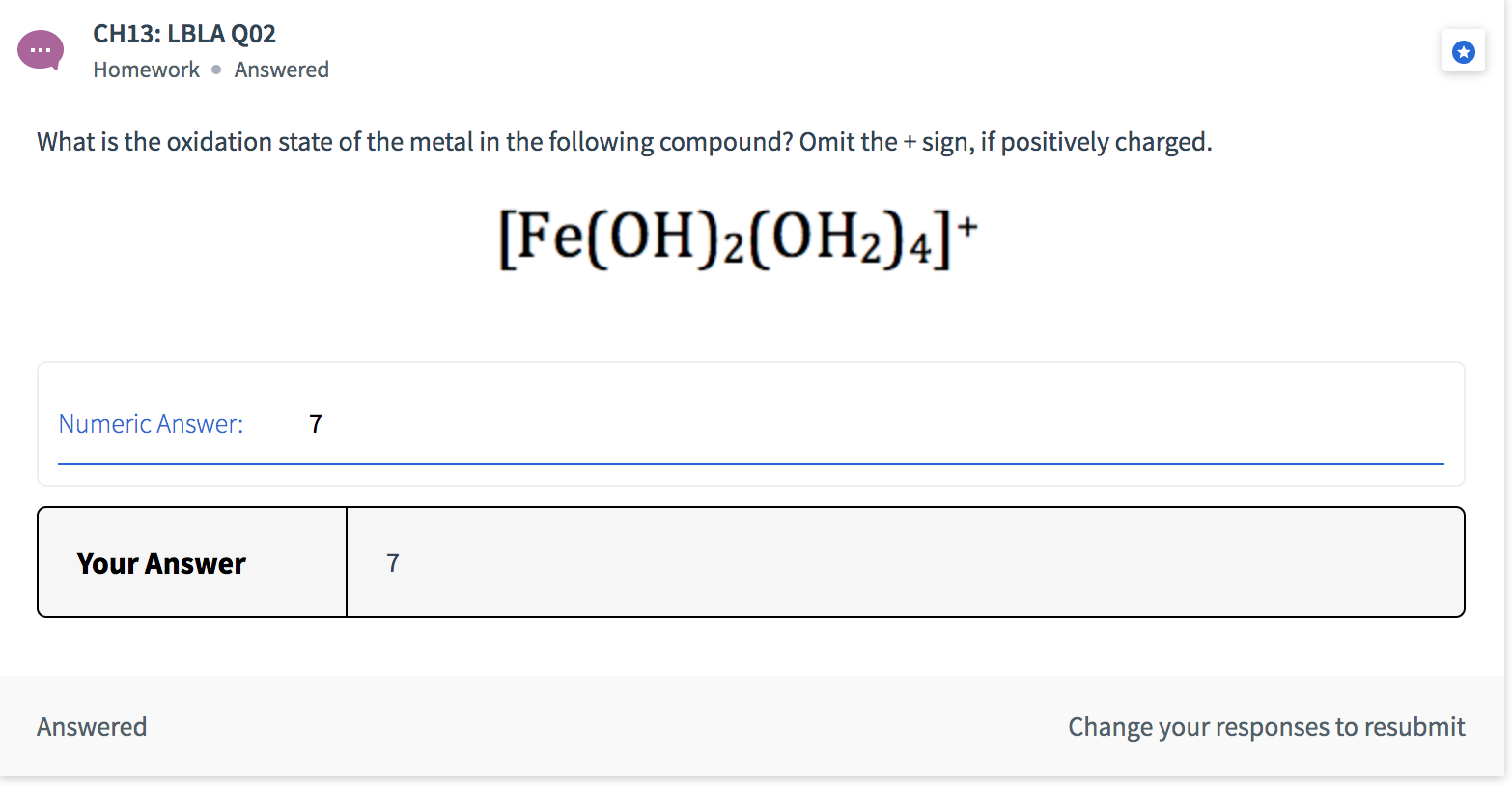 Solved CH13: LBLA Q02 Homework Answered What is the | Chegg.com