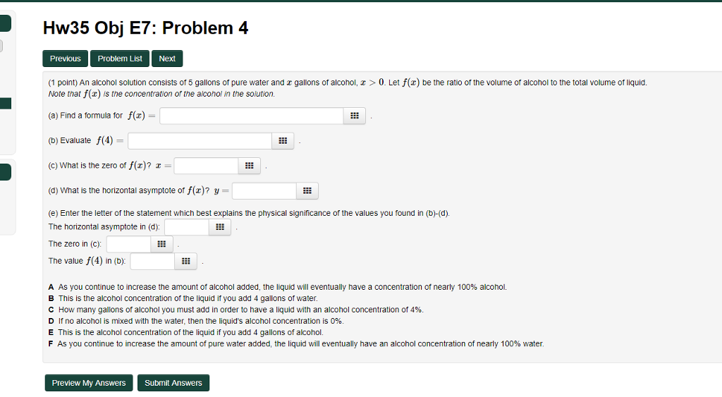 Solved Hw35 Obj E7: Problem 4 Previous Problem List Next (1 | Chegg.com Solved Hw35 Obj E7: Problem 4 Previous Problem List Next (1 | Chegg.com