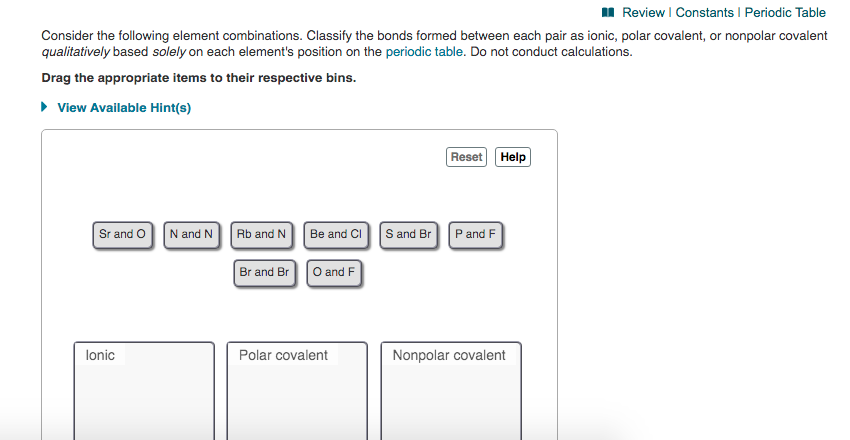 Solved Review Constants I Periodic Table Consider the | Chegg.com