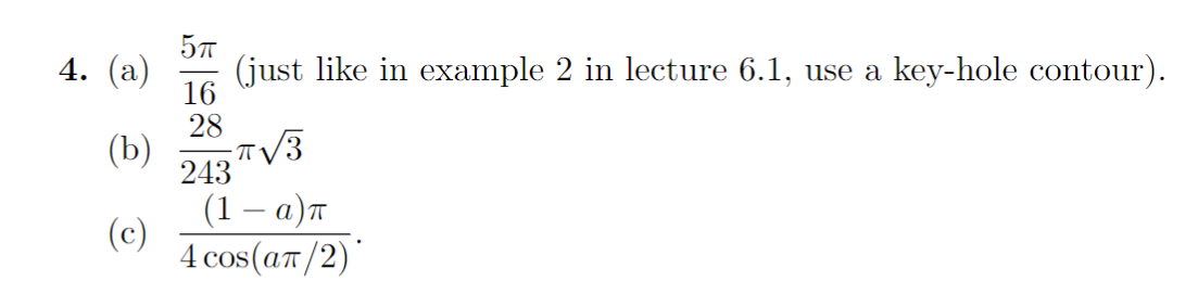 Complex Analysis: Question 4b and 4c Can you solve | Chegg.com