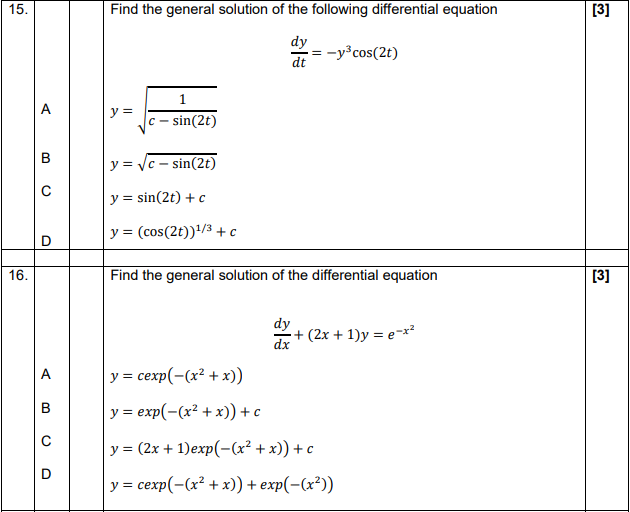 Solved Find a particular integral for the following | Chegg.com