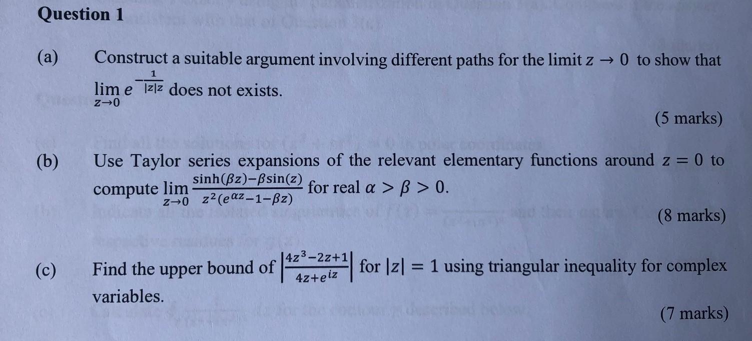 Solved Question 1 A A 1 Construct A Suitable Argument