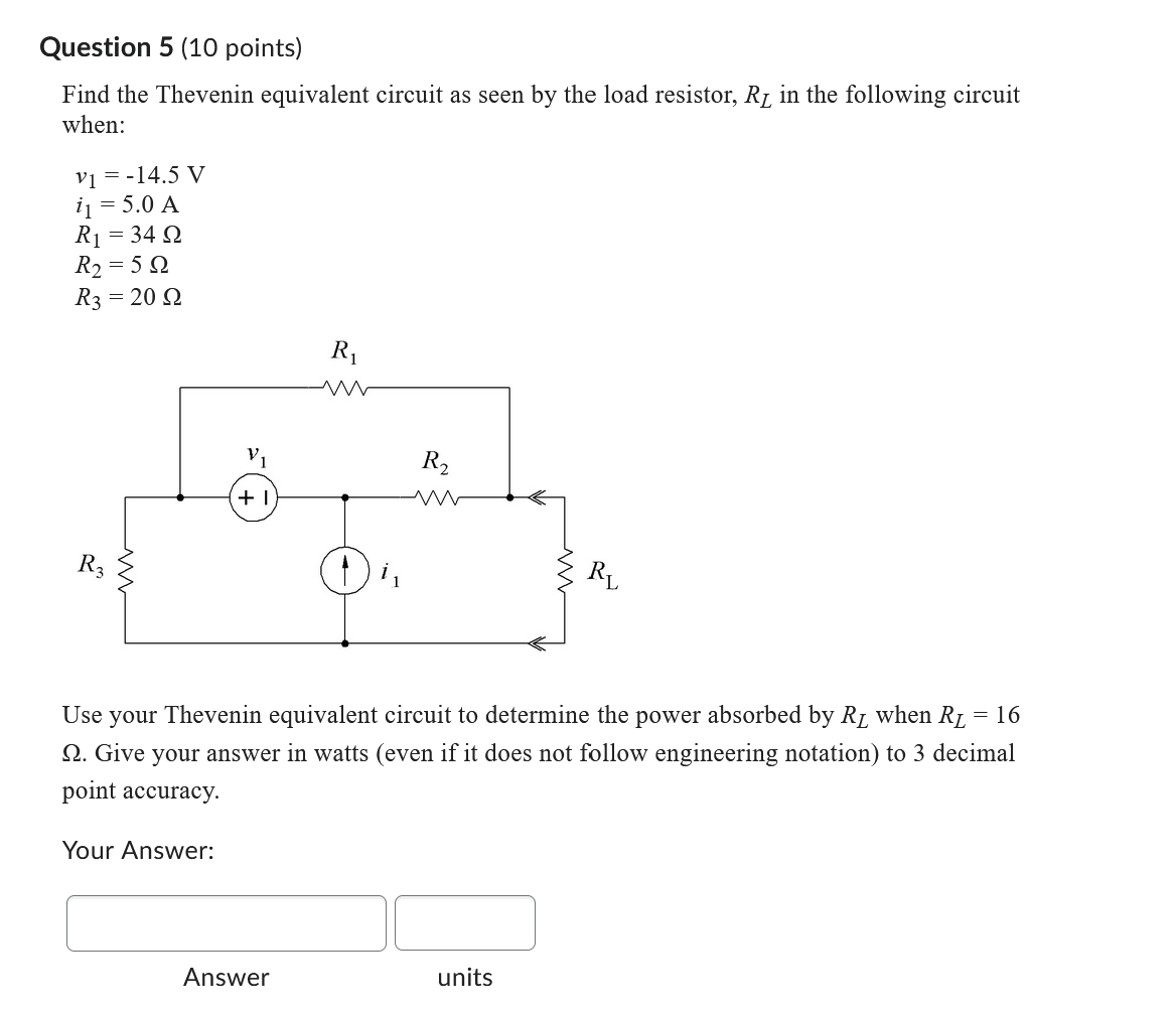 Solved For the following circuit the values of the voltage | Chegg.com