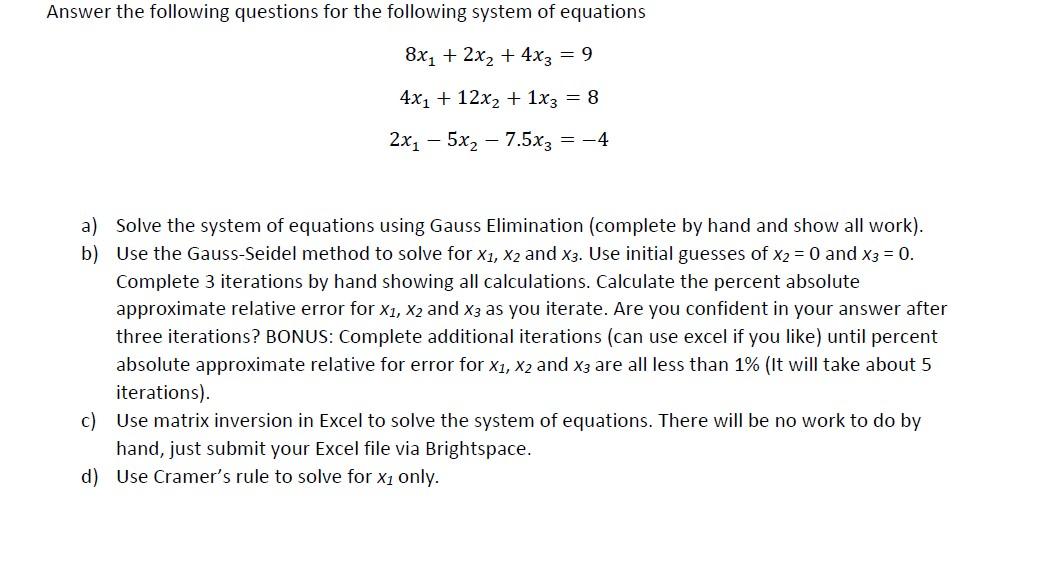 Solved Answer the following questions for the following | Chegg.com