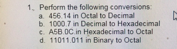 Solved Perform the following conversions: a. 456.14 in | Chegg.com