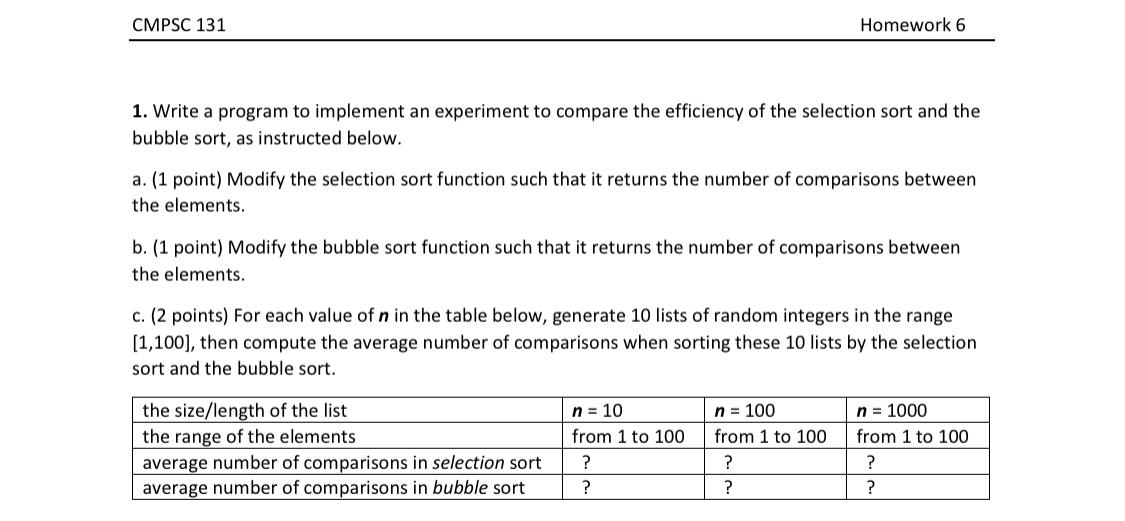 Solved 1 Write A Program To Implement An Experiment To 