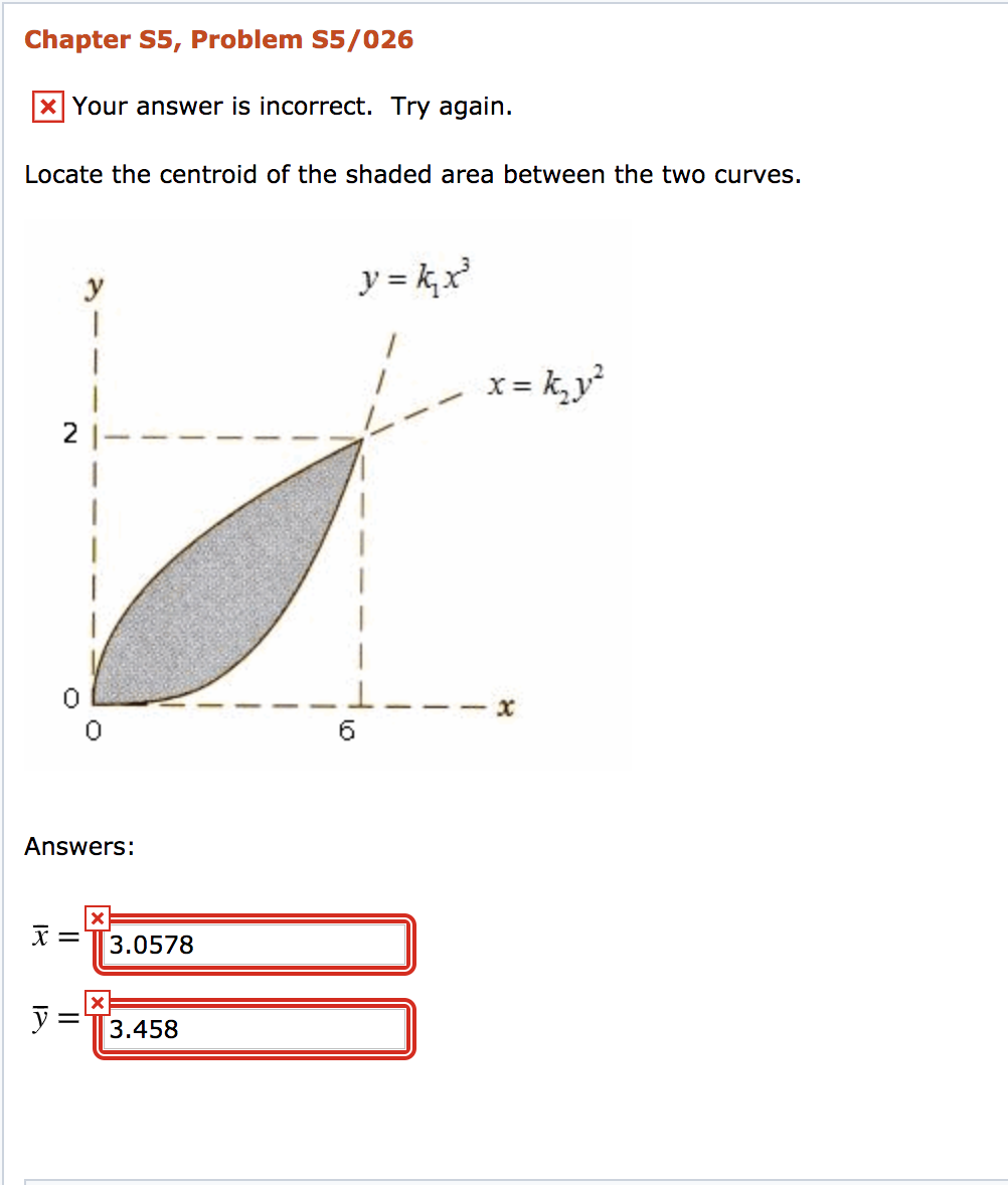 Solved Chapter S5, Problem S5/026 x Your answer is | Chegg.com