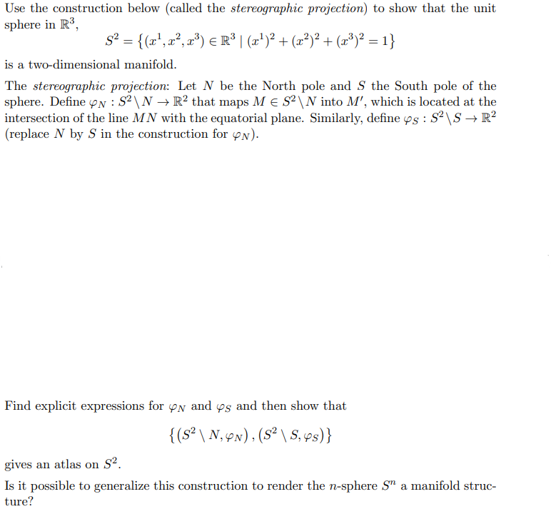 Solved Find explicit expressions for φN ﻿and φS ﻿and then | Chegg.com