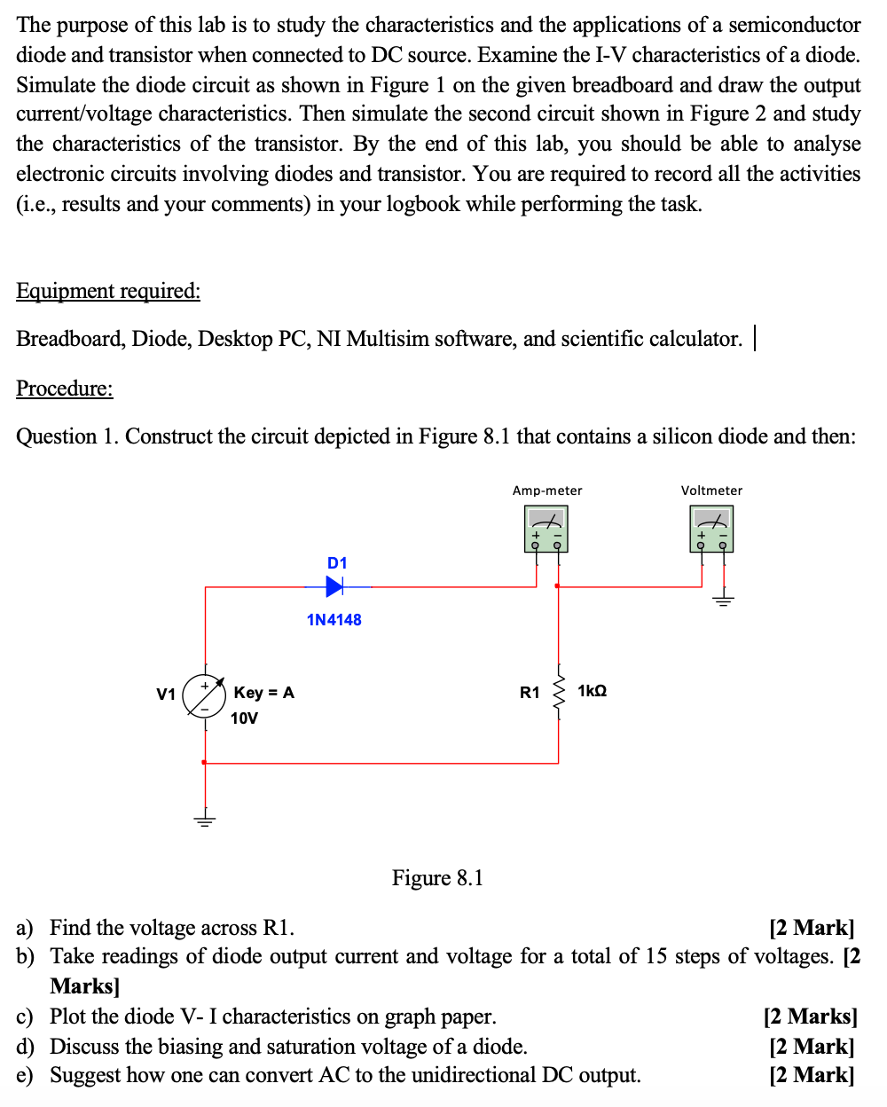 Solved The purpose of this lab is to study the | Chegg.com