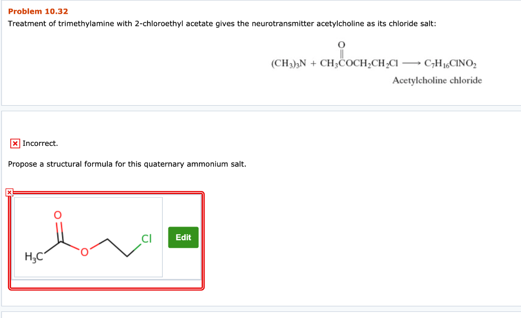 Solved Problem 10.32 Treatment of trimethylamine with | Chegg.com