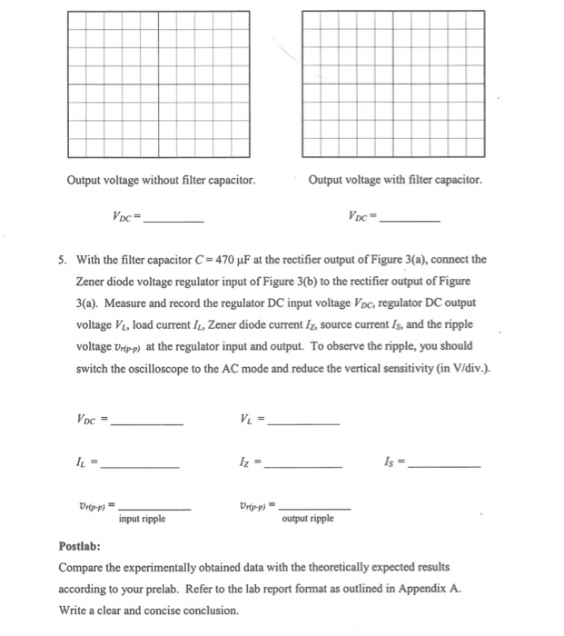 Solved RECTIFICATION, FILTERING, AND REGULATION Objective: | Chegg.com