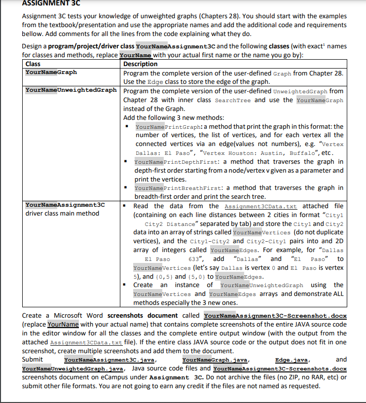 Solved ASSIGNMENT 3C Assignment 3 C tests your knowledge of | Chegg.com