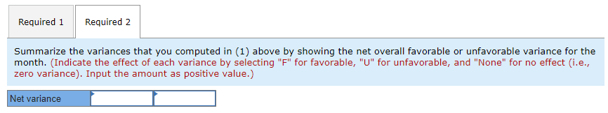 Solved Problem 9-18 (Algo) Comprehensive Variance Analysis | Chegg.com