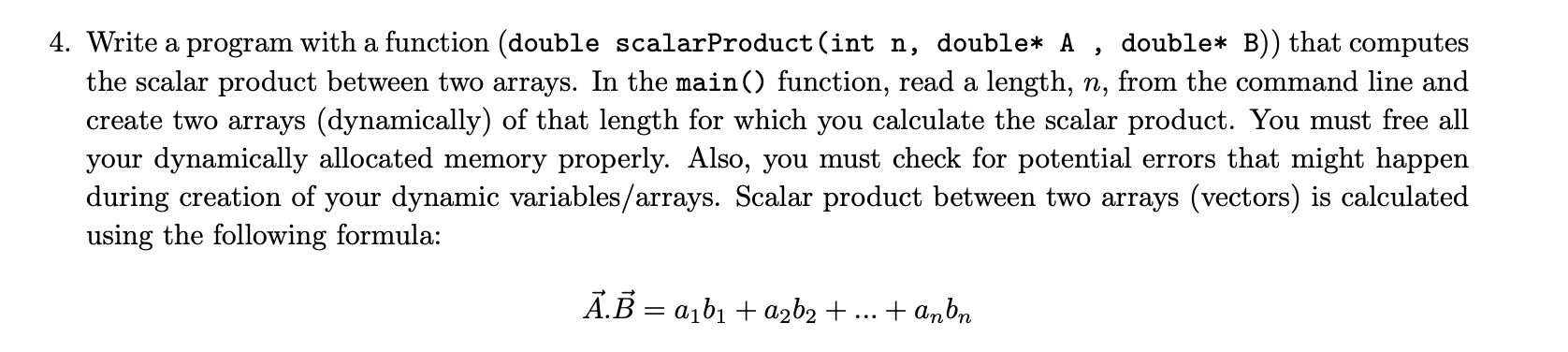 Solved 4. Write a program with a function (double | Chegg.com