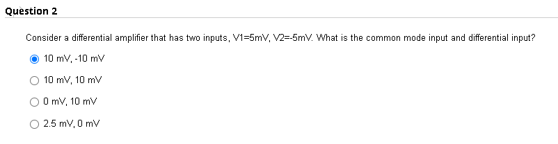 Solved Question 1 Consider the Diff amp circuit below: o.lu | Chegg.com