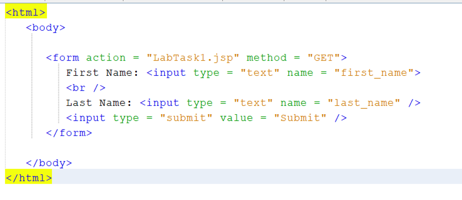 Solved Lab Exercise: Create a Java Web project named | Chegg.com