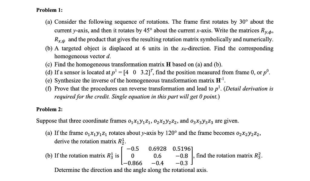 Problem 1: (a) Consider the following sequence of | Chegg.com
