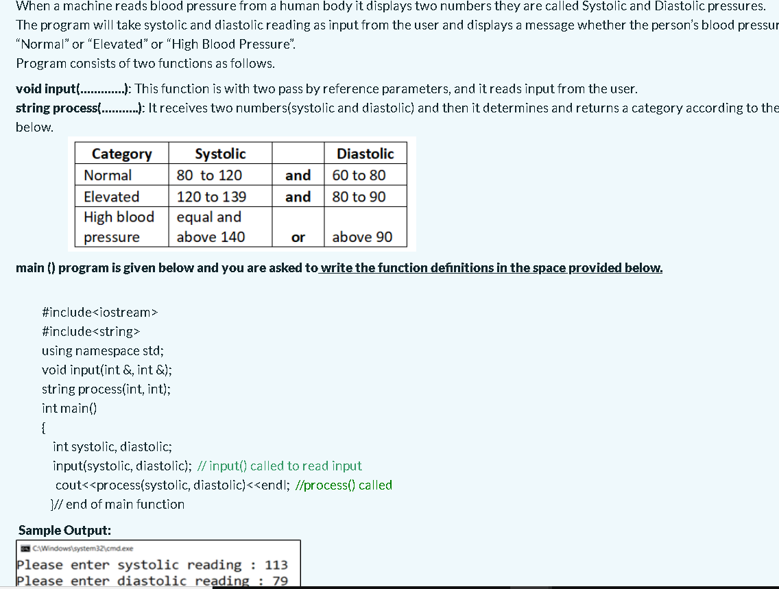 Solved When a machine reads blood pressure from a human body | Chegg.com