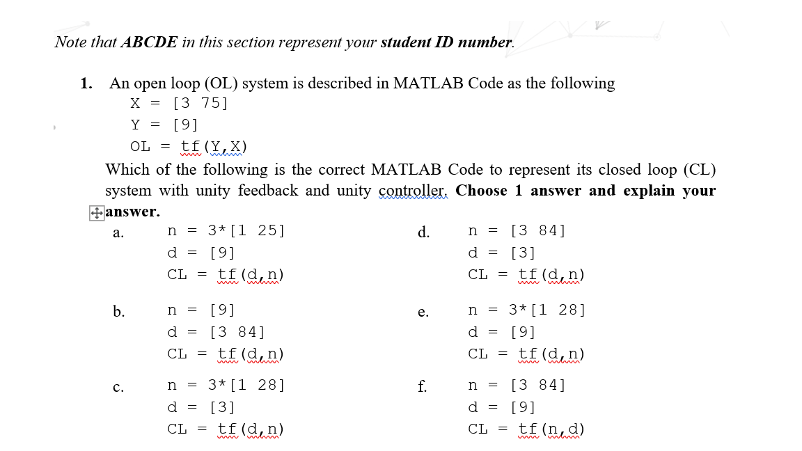 Solved Note that ABCDE in this section represent your | Chegg.com