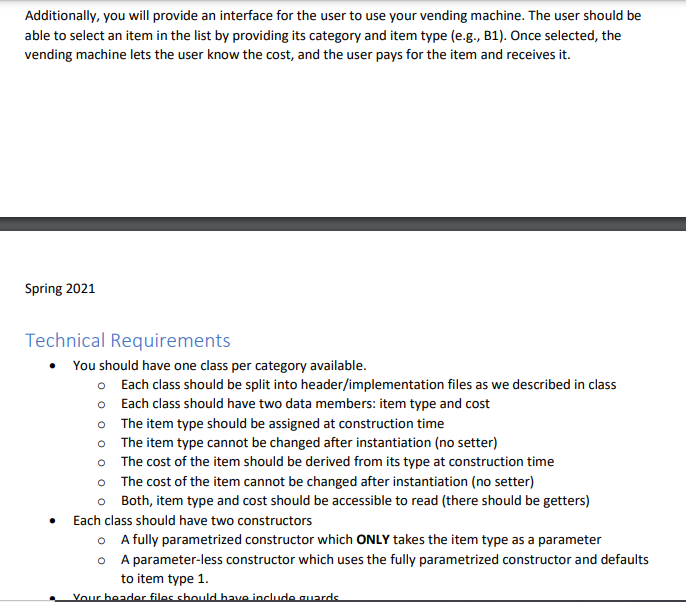 Problem Description You are in charge of programming | Chegg.com
