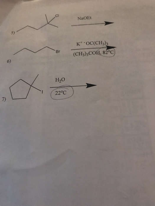 Solved 1. For each reaction below look at all reagents and | Chegg.com
